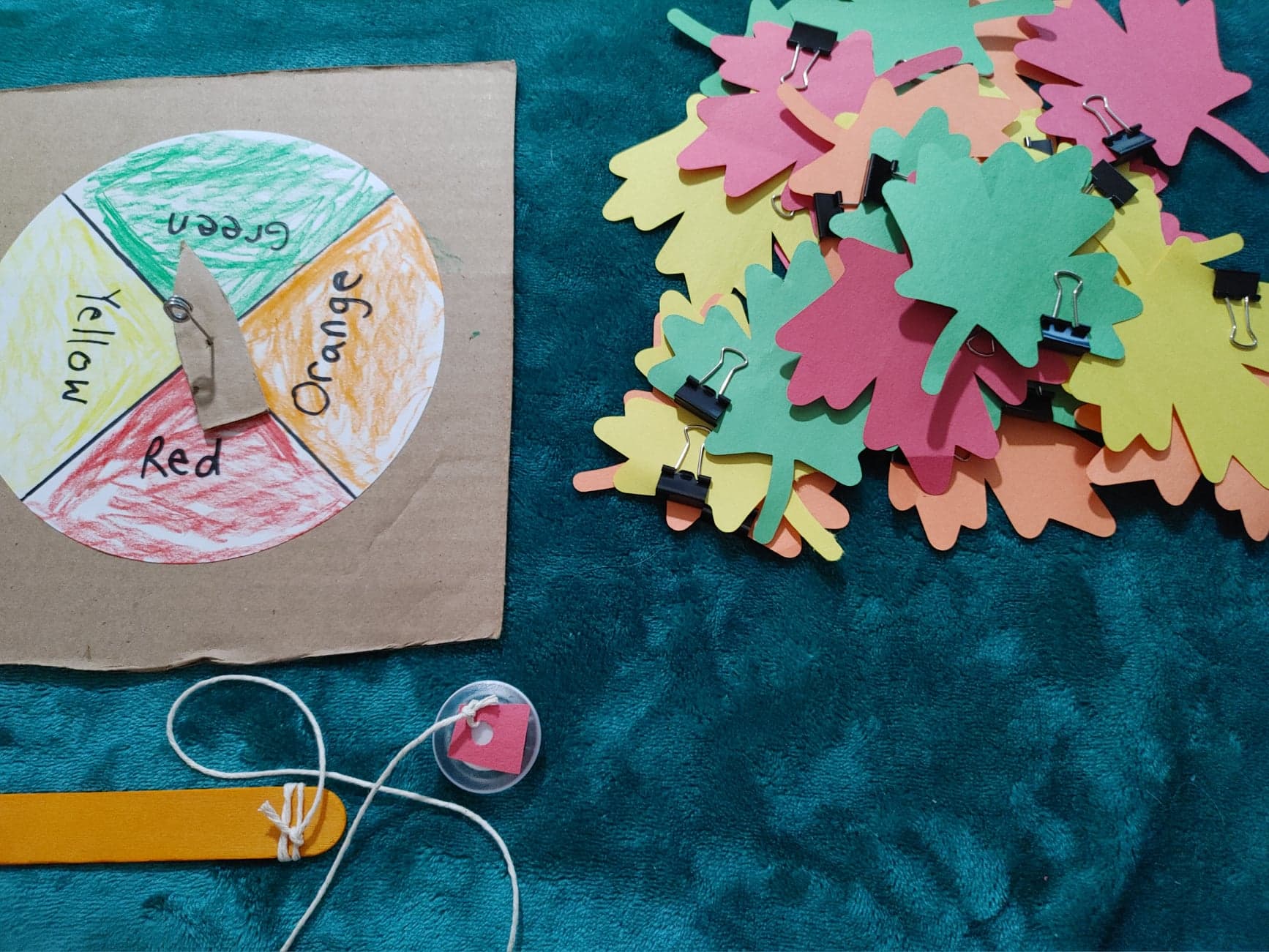 Exciting Paper Leaf Fishing Game For Kids - Fall Craft - Sincere Mommy