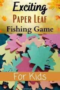 Exciting Paper Leaf Fishing Game For Kids – Fall Craft – Sincere Mommy