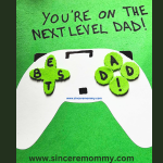 DIY Father’s Day Card – Fun and Easy Gamer Theme – Sincere Mommy